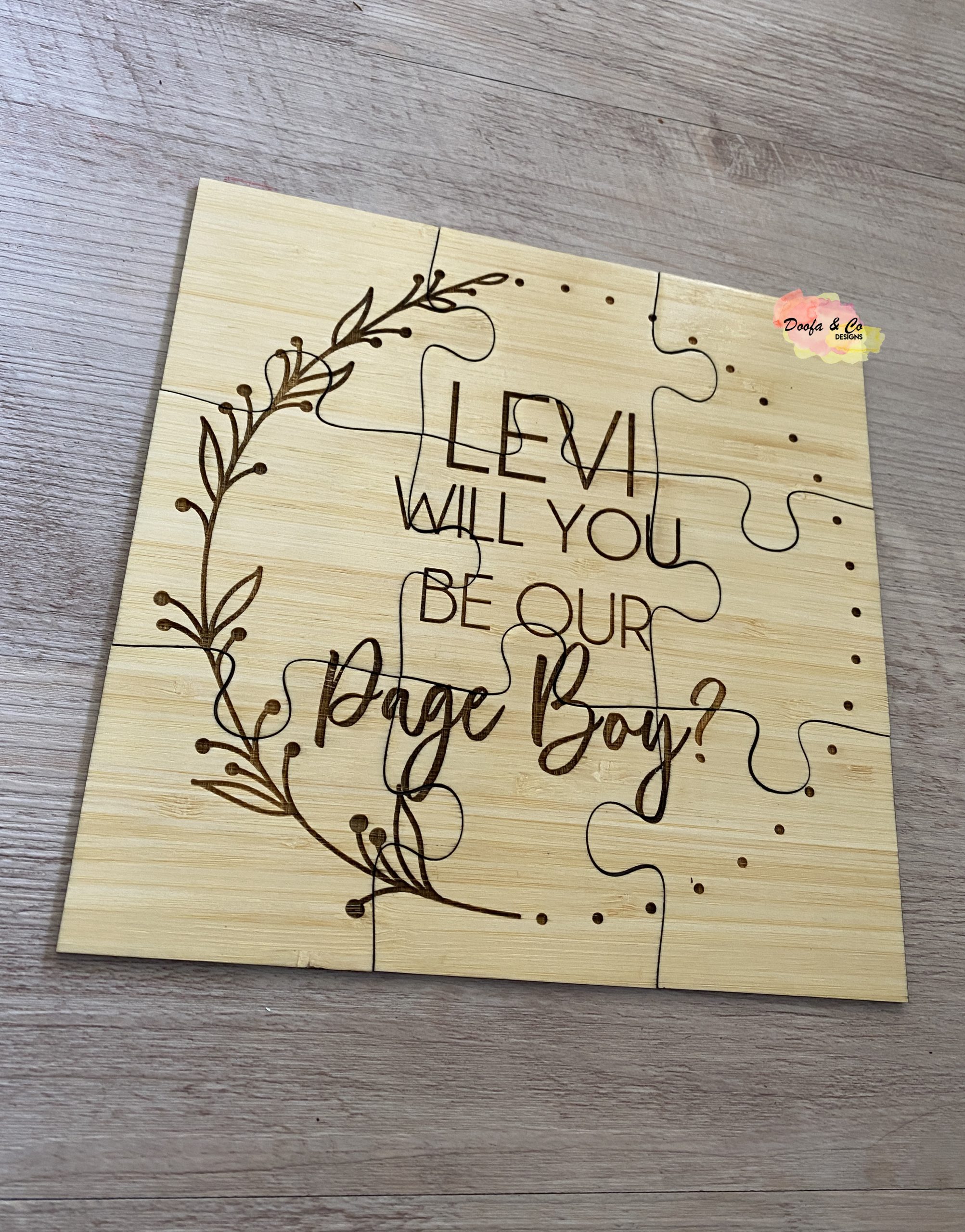 Proposal Jigsaw Puzzle | Will You Be My | Will You Be Our | Bamboo ...