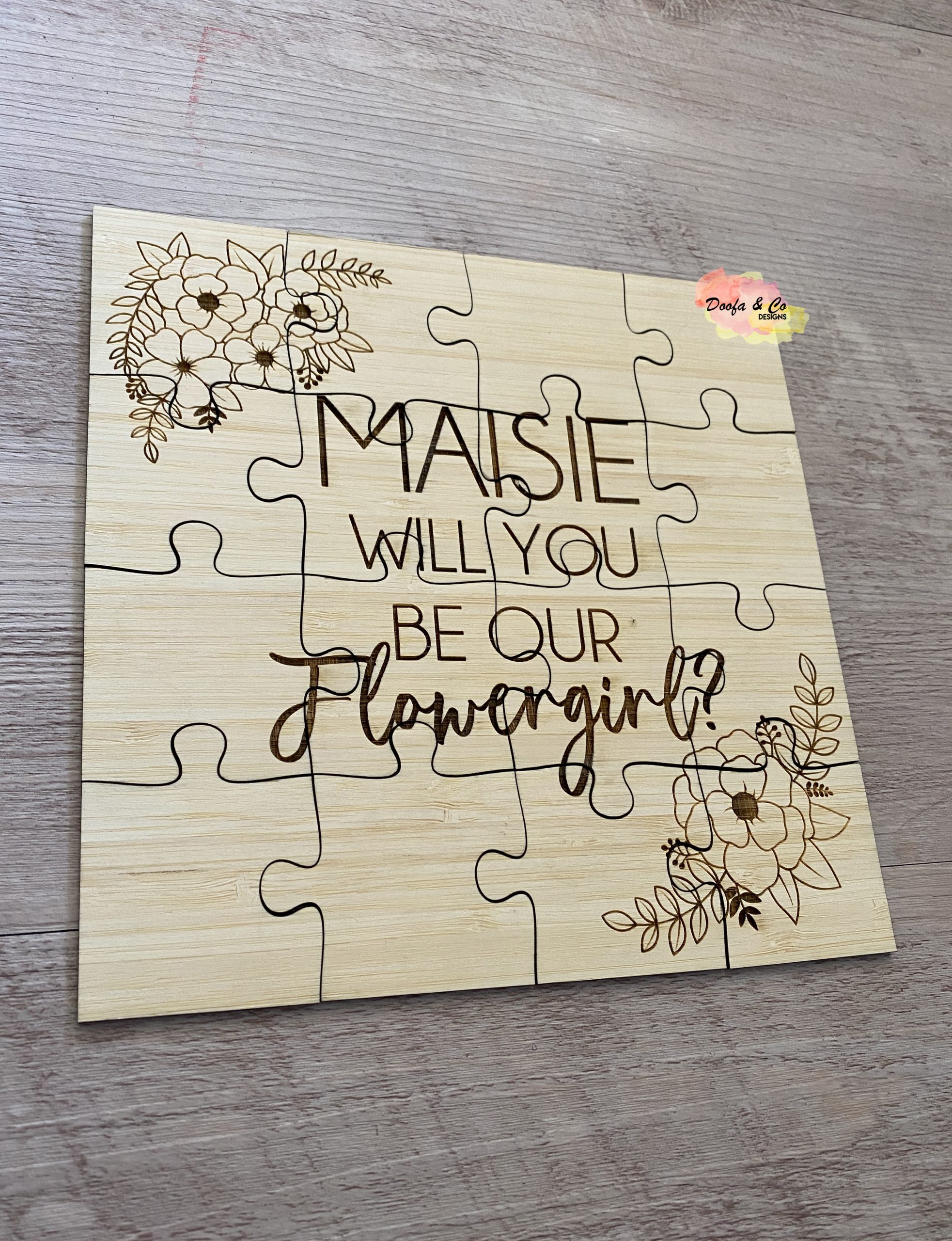 Proposal Jigsaw Puzzle | Will You Be My | Will You Be Our | Bamboo ...